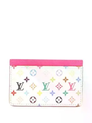 LOUIS VUITTON X Takashi Murakami Monogram Multicolor With Leather Card Holder - Pink