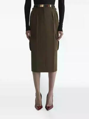 MUGLER Kaki Cargo Shirt