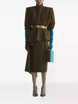 MUGLER Kaki Cargo Shirt