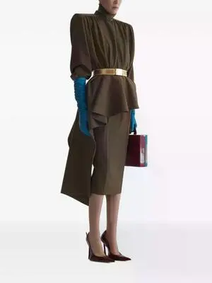 MUGLER Kaki Cargo Shirt