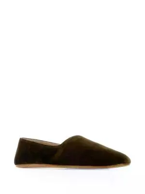 THE ROW Ponti Velvet Ballet Flats