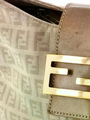 Fendi Zucchino Canvas Medium Shoulder Bag