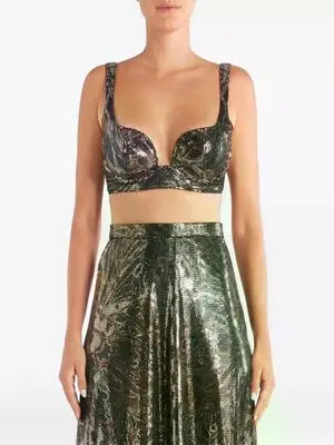 Etro Sequin-embellished Underwire Top