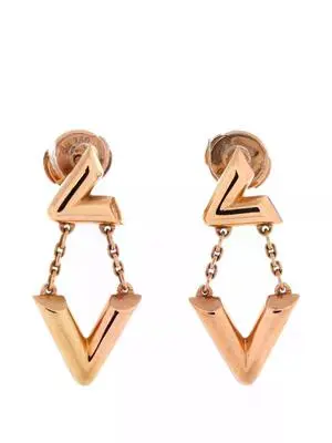 LOUIS VUITTON Volt Upside Down 18k Rose Gold Earrings - Pink