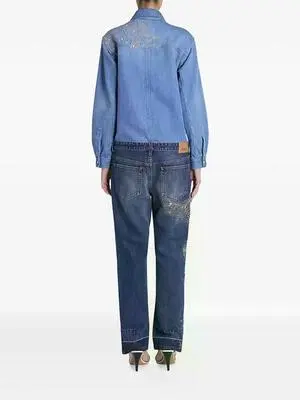 Isabel Marant Étoile Imane Embroidered Faded-effect Jumpsuit