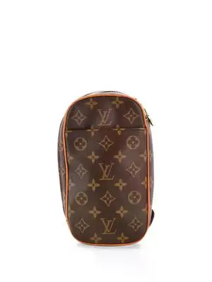 LOUIS VUITTON Pochette Gange Monogram Canvas Belt Bag - Brown