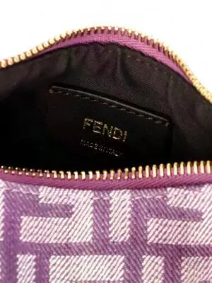 Fendi Fendigraphy Bag Zucca Canvas Mini Hobo Bag