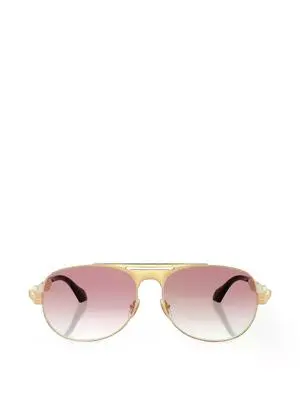 Versace Medusa Pilot-frame Sunglasses - Gold