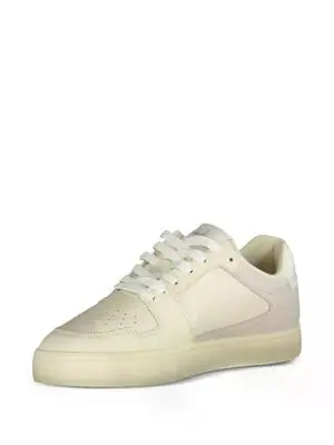 Calvin Klein Logo-print Panelled Sneakers - Neutrals