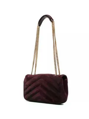 Saint Laurent Loulou Small In Matelassé Suede
