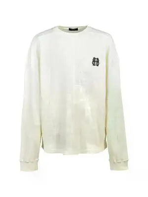 BREATH Logo-embroidered Waffle-knit Sweatshirt - White