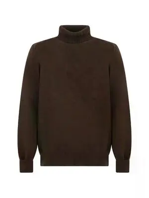 Fedeli Roll-neck Cashmere Sweater - Brown