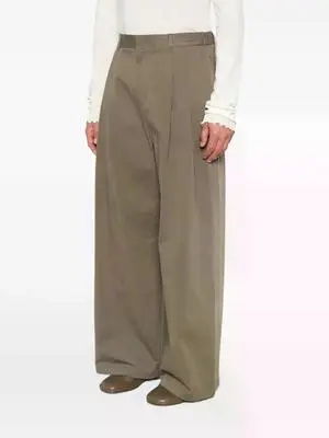 AMOMENTO Pleated Wide-leg Trousers