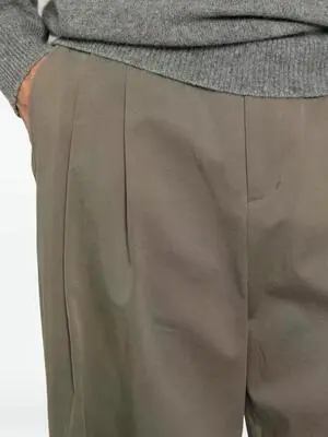 AMOMENTO Pleated Wide-leg Trousers