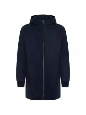 Fedeli Hooded Cashmere Coat - Blue
