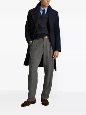 Polo Ralph Lauren Plaid Wool-cotton Sleeveless Jumper