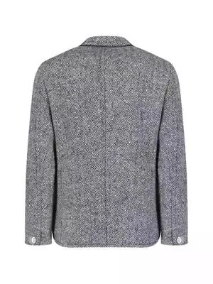 Junya Watanabe Herringbone-pattern Button-up Jacket