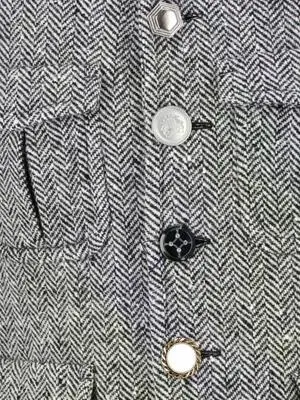 Junya Watanabe Herringbone-pattern Button-up Jacket