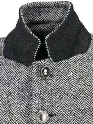 Junya Watanabe Herringbone-pattern Button-up Jacket