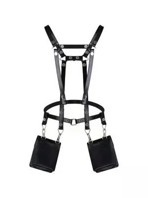 Junya Watanabe Leather Harness Belt - Black