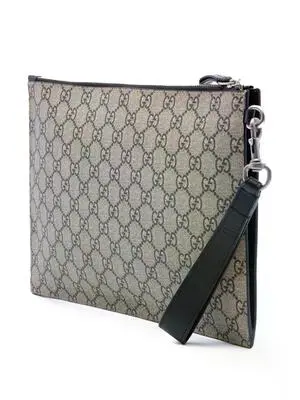 Gucci 2000-2015 Gg Supreme Blind For Love Clutch Bag - Neutrals