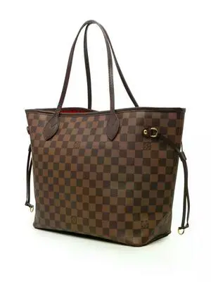 LOUIS VUITTON 2014 Damier Ebene Neverfull Mm Tote Bag - Brown