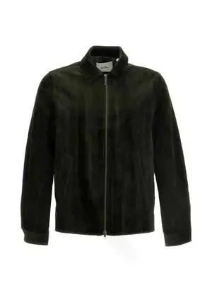 LES DEUX Corduroy Zip-up Jacket - Green