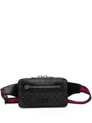 Gucci 2000-2015 Gg Supreme Web Belt Bag - Black