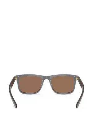 Brooks Brothers Rectangle-frame Sunglasses - Brown