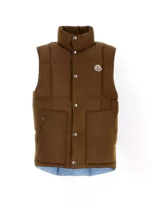 Moncler Brumelune Quilted Down Gilet - Brown