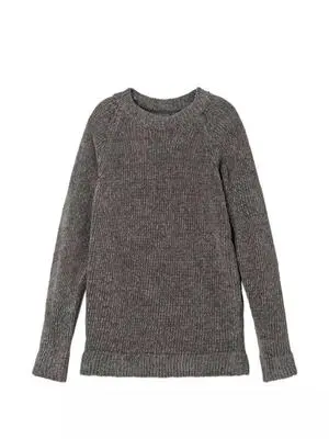 TEN C Chenille Sweater - Grey