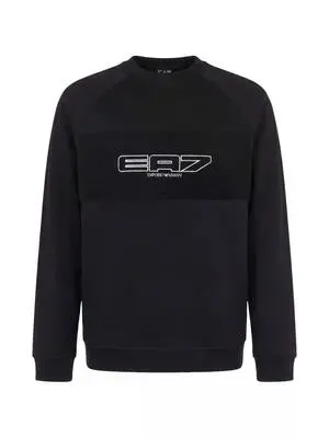 EA7 Logo-print Sweatshirt - Black