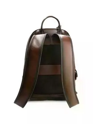 Santoni Leather Backpack - Brown