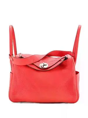 Hermès Lindy Bag Clemence 26 Shoulder Bag - Red