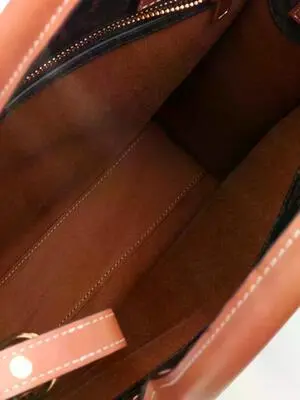 Celine 2010-2026 Small Triomphe Coated Canvas Vertical Cabas Tote Satchel