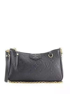 LOUIS VUITTON Easy Pouch On Strap Monogram Empreinte Leather Shoulder Bag - Black