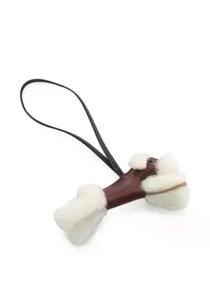 Hermès Paddy Shearling-trim Bag Charm - Brown