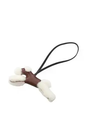 Hermès Paddy Shearling-trim Bag Charm - Brown