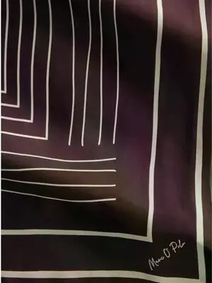 Marc O'polo Geometric Stripe-print Square Scarf