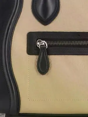 Celine Tricolor Luggage Bag Leather Micro Tote Bag