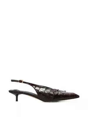 Jacquemus Cubisto Slingback Pumps - Red