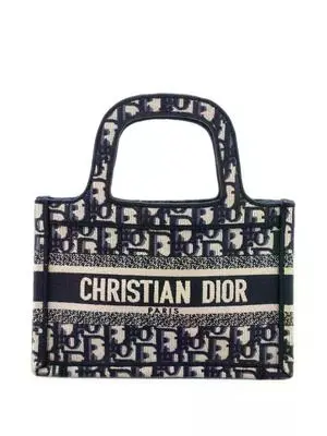 Dior Book Oblique Canvas Mini Tote Bag - Blue