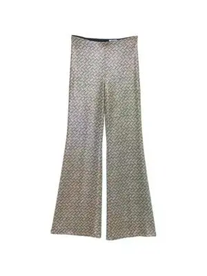 SIYU Tallis Geometric-print Trousers - Neutrals