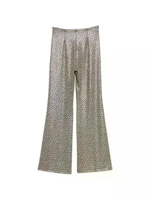 SIYU Tallis Geometric-print Trousers
