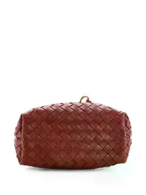 Bottega Veneta Andiamo Top Handle Bag Intrecciato Nappa Small Satchel - Brown
