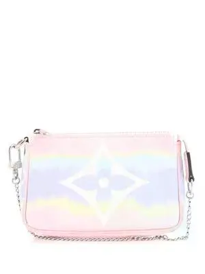 LOUIS VUITTON Pochette Accessoires Limited Edition Escale Monogram Giant Mini Clutch Bag - Multicolour