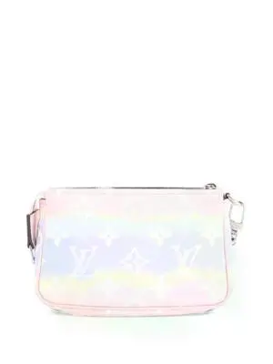 LOUIS VUITTON Pochette Accessoires Limited Edition Escale Monogram Giant Mini Clutch Bag - Multicolour