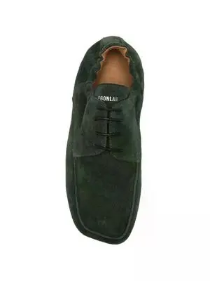EGONLAB Suede Derby Shoes - Green