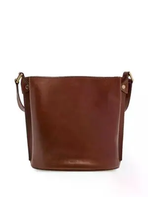 THE BRIDGE Leather Bucket Bag - Brown