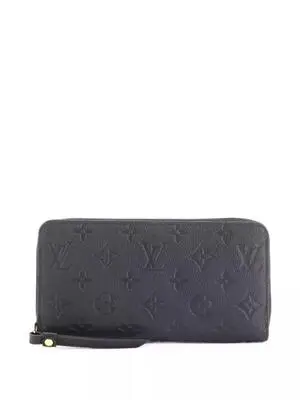 LOUIS VUITTON Zippy Wallet Monogram Empreinte Leather Small Wallets - Black